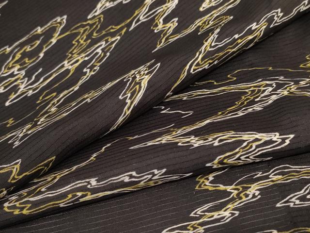 平和屋着物＊夏物　小紋　絽　霞文　正絹　逸品　AABB8306jd