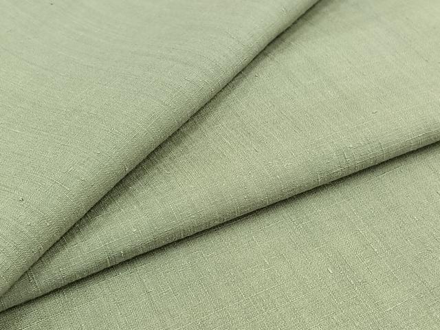 平和屋着物▽本場結城紬　重要無形文化財　単衣　豆がら茶色　正絹　逸品　AABB8362jh