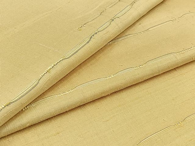 平和屋着物▽上質な紬　単衣　横段文　正絹　逸品　AABB8388jh