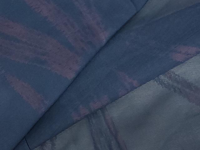 平和屋着物＊夏物　小紋　紗　草花文　正絹　逸品　AABB8619st