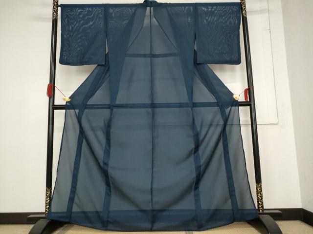 平和屋着物＊夏物　色無地　絽　褐返色　洗える着物　AABB8683st