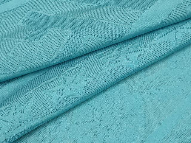 平和屋着物＊夏物　色無地　絽　流水花文紗　新橋色　正絹　逸品　AABB8763sx