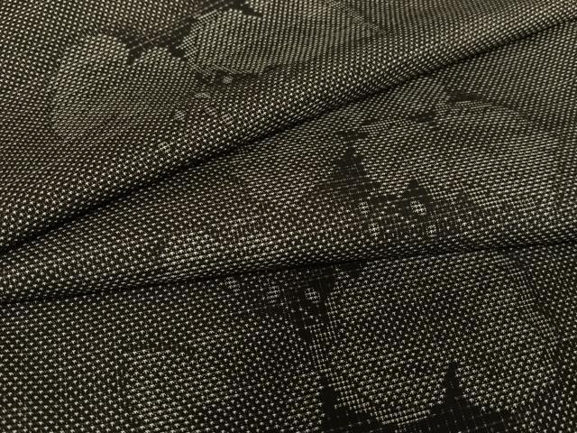 平和屋着物●本場大島紬　カタス7マルキ　蔦の葉文　正絹　逸品　未使用　AABC0101zg