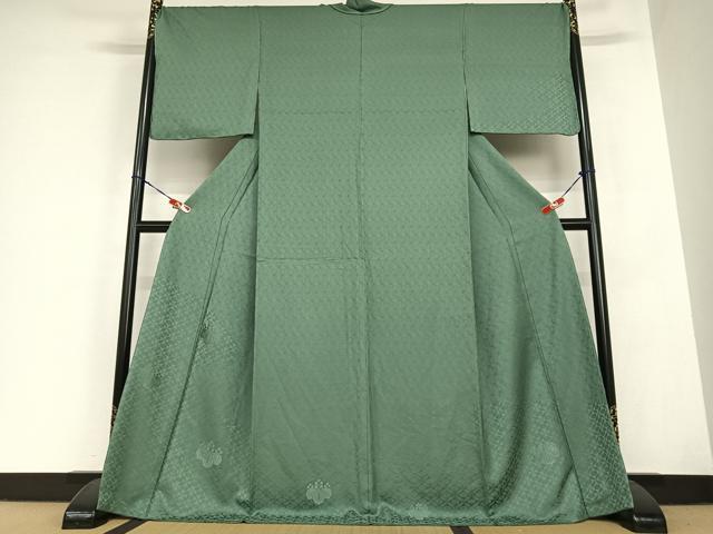 平和屋着物●無地絵羽訪問着　桐地紋　虫襖色　ロング丈　正絹　逸品　未使用　AABC0102zg