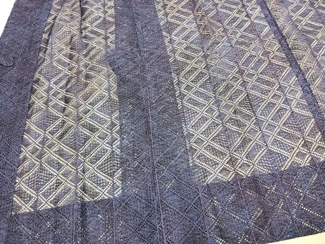 平和屋着物▽道中着 スリーシーズン 春夏秋 塵除け 菱文 ロング