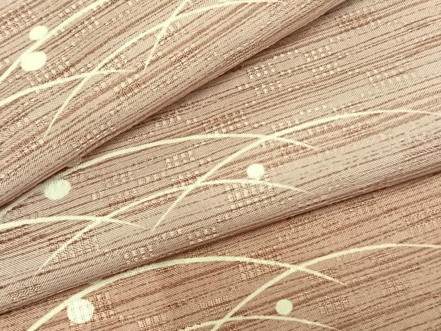 平和屋着物▽小紋　単衣　花織　露芝文　洗える着物　AABC0292fy