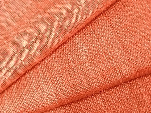 平和屋着物▽上質な紬　単衣　霞文　正絹　逸品　未使用　AABC0313fy