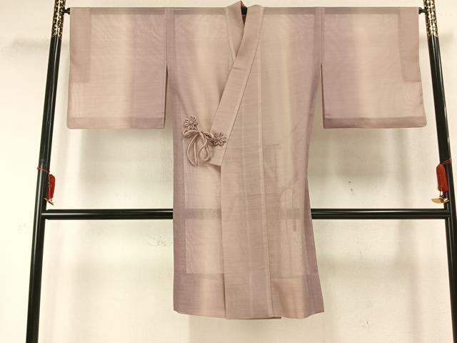 平和屋着物▽道中着　スリーシーズン　春夏秋　塵除け　霞文　ロング丈　洗える着物　AABC0377fy