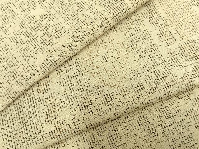 平和屋着物▽上質な紬　単衣　吉祥文様　正絹　逸品　AABC0467fy