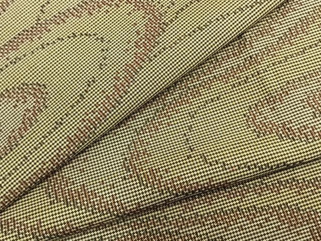 平和屋着物▽本場大島紬　単衣　流水文　正絹　逸品　AABC0468fy