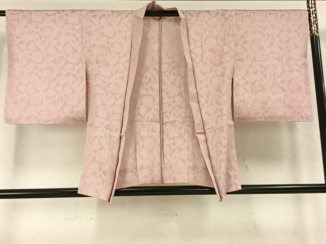 平和屋着物▽羽織　スリーシーズン　春夏秋　塵除け　草花文　正絹　逸品　AABC0504fy