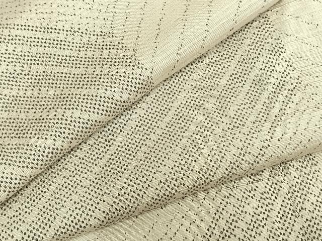 平和屋着物▽上質な紬　単衣　斜縞　正絹　逸品　AABC0541fy