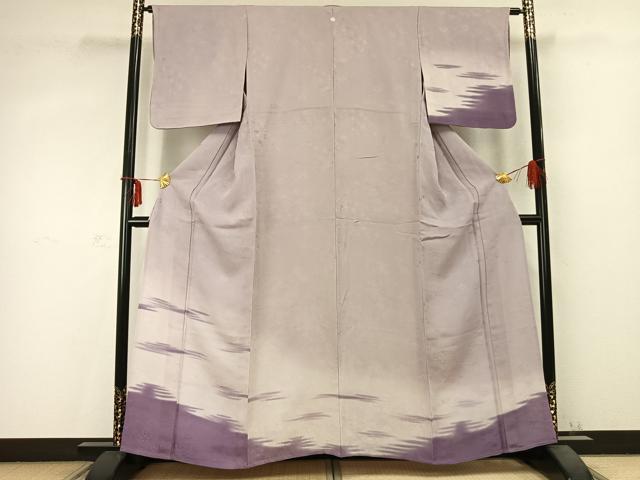 平和屋着物▽訪問着　単衣　雲取り枝花文　暈し染め　正絹　逸品　AABC0570fy