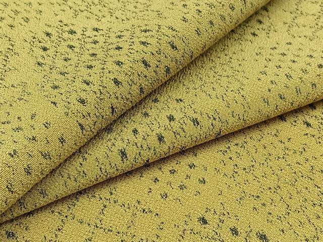 平和屋着物▽本塩沢　単衣　菱文　正絹　逸品　AABC0691jh