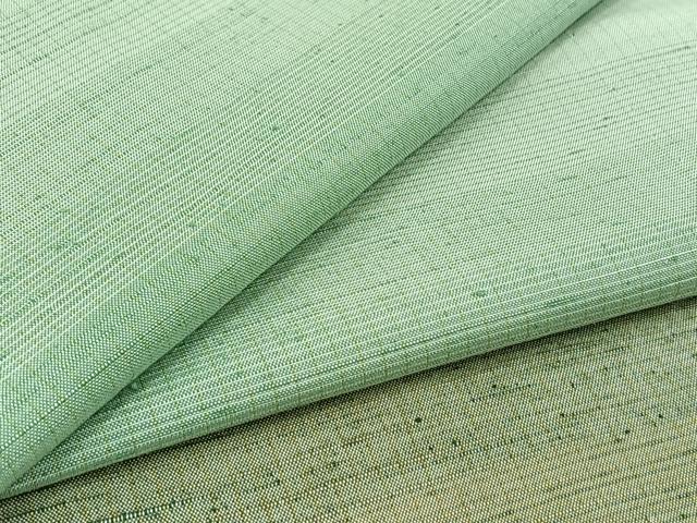 平和屋着物▽上質な紬　単衣　横段文　正絹　逸品　AABC0710jh