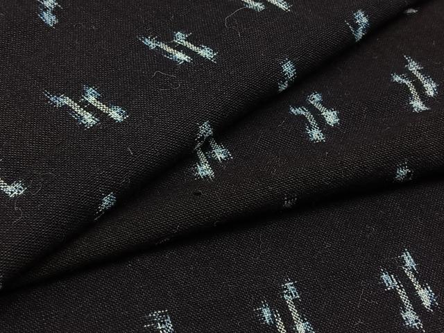 平和屋着物▽久留米絣　単衣　絣柄　綿　逸品　AABC1222jh