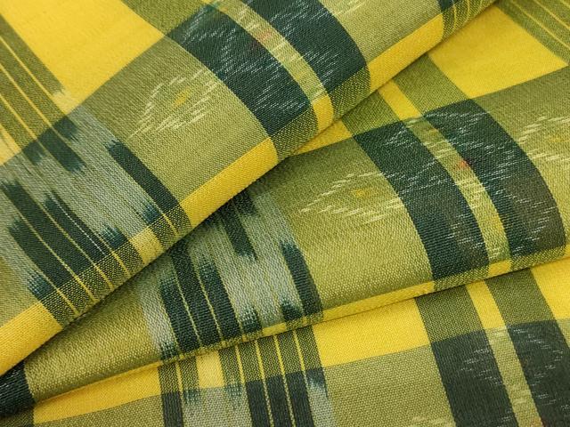 平和屋着物＊夏物　本場琉球絣　夏琉球　正絹　逸品　未使用　AABC1837jd