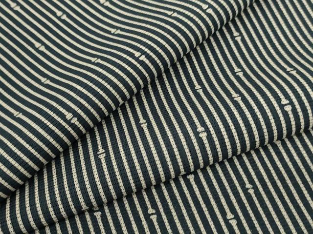 平和屋着物＊夏物　小紋　絽　変わり縞　正絹　逸品　AABC1843jd