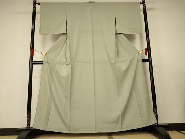 平和屋着物＊夏物　色無地　絽　若芽色　正絹　逸品　未使用　AABC1858jd