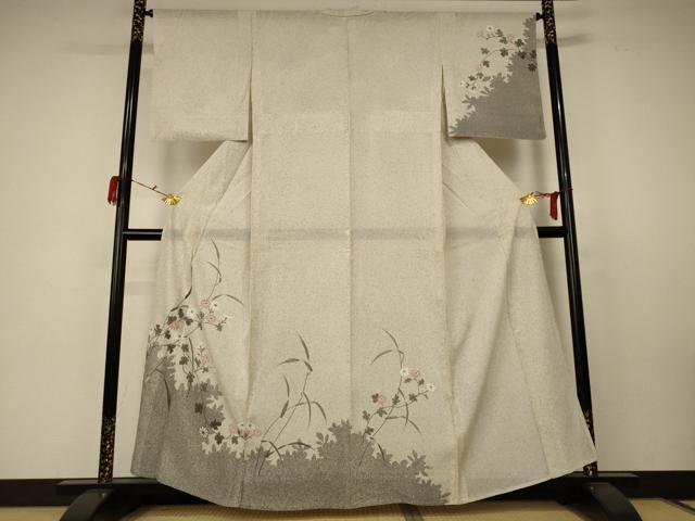 平和屋着物＊夏物　訪問着　絽　草花文　正絹　逸品　未使用　AABC1870jd