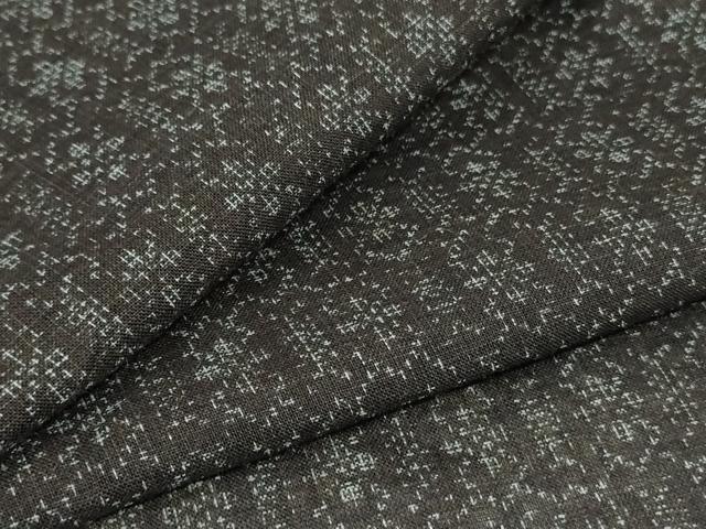 平和屋着物＊夏物　紗紬　幾何学文様　正絹　逸品　AABC1874jd