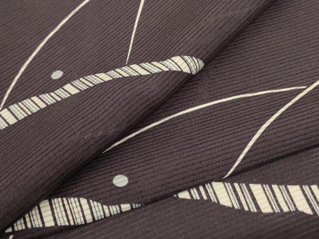 平和屋着物＊夏物　小紋　絽　雪芝文　正絹　逸品　AABC1876jd