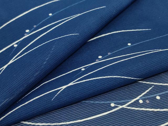 平和屋着物＊夏物　小紋　絽　芝　洗える着物　AABC1899jd