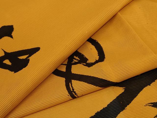 平和屋着物＊夏物　小紋　絽　文字文　洗える着物　AABC1914jd