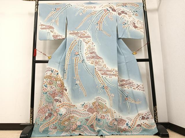 平和屋着物●訪問着　辻が花　暈し染め　正絹　逸品　AABC2529ph