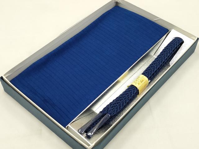 平和屋着物＊夏物　和装小物　帯締め・帯揚げセット　芝草花地紋　逸品　未使用　AABC2756ay