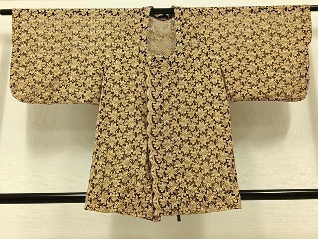 平和屋着物▽道行コート　スリーシーズン　春夏秋　塵除け　舞葉文　総レース　洗える着物　AABC3167jh