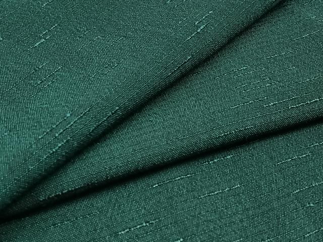 平和屋着物▽上質な紬　単衣　萌葱色　正絹　逸品　AABC3195jh