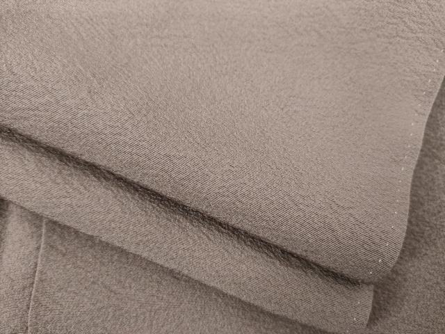 平和屋着物●上質な色無地　梅鼠色　正絹　逸品　AABC3270ck