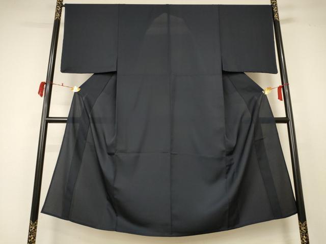 平和屋着物＊夏物　男性　洗える最高級着物　＜英＞はなぶさ謹製　色無地　蝋色　洗える着物　未使用　AABC3411jd