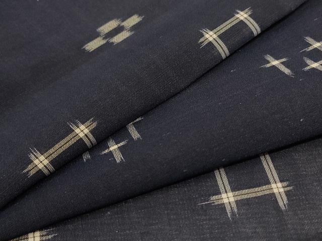 平和屋着物＊夏物　本場琉球絣　夏琉球　紗　正絹　逸品　AABC3436jd