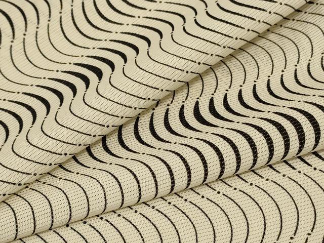 平和屋着物＊夏物　小紋　絽　よろけ縞　正絹　逸品　AABC3495jd