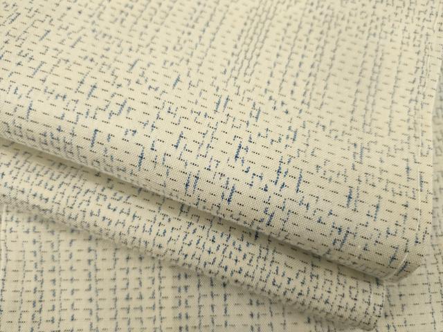 平和屋着物●上質な紬　幾何学文様　正絹　逸品　AABC3543ck