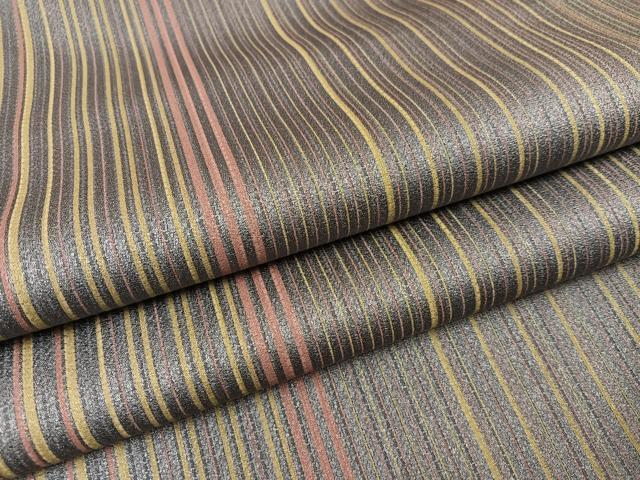 平和屋着物●上質な小紋　間道　正絹　逸品　未使用　AABC3648ph