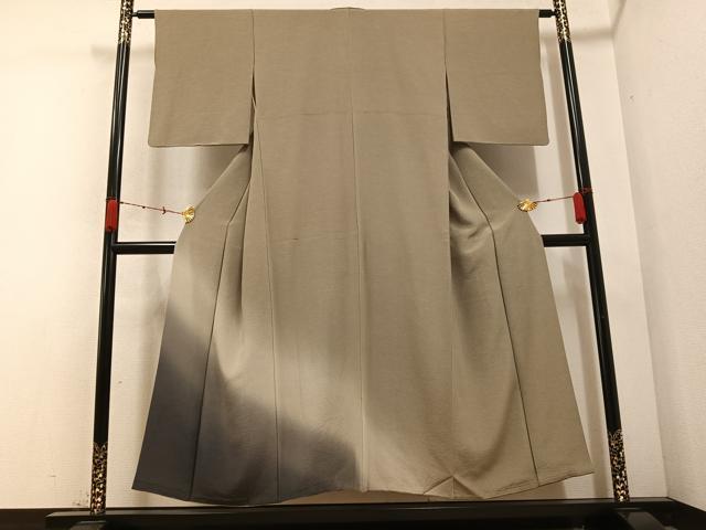 平和屋着物●色留訪問着　霞文　暈し染め　銀花仙　正絹　逸品　AABC3676ph