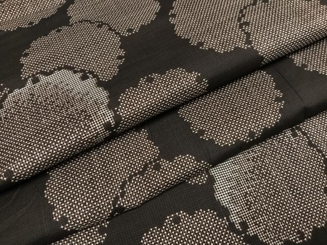 平和屋着物●本場大島紬　一元7マルキ　雪輪文　正絹　逸品　AABC3717ph