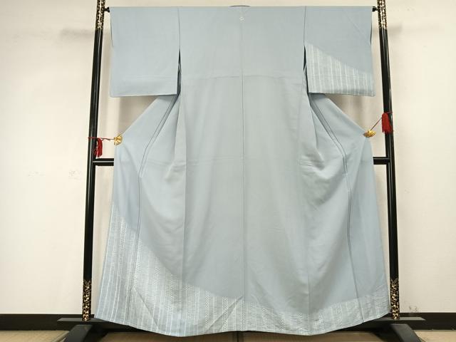 平和屋着物▽訪問着　単衣　絞り　吉祥花文　正絹　逸品　AABC3756fy