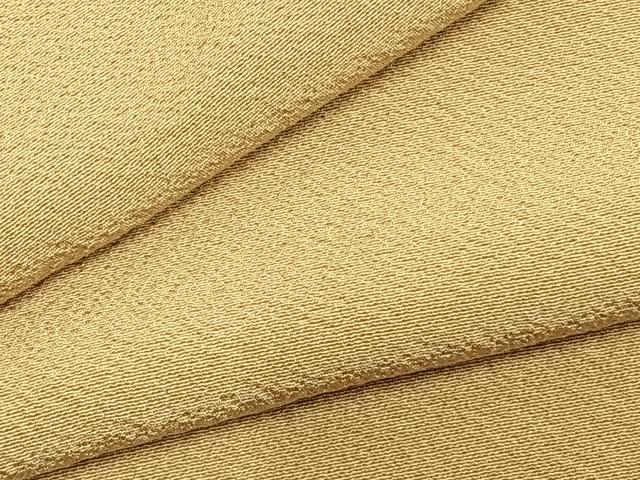 平和屋着物▽上質な色無地　単衣　枯色　正絹　逸品　AABC3774fy