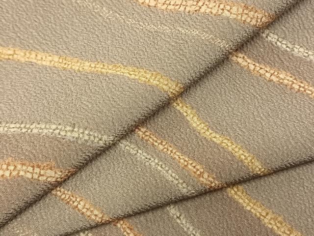 平和屋着物▽小紋　単衣　抽象文様　ロング丈　洗える着物　AABC3824fy