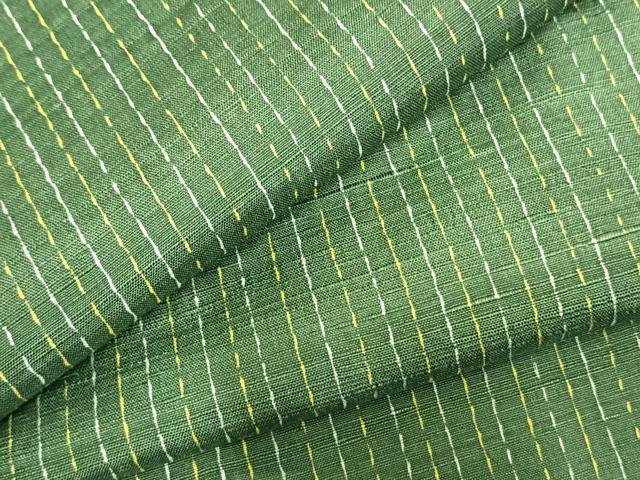 平和屋着物▽上質な紬　単衣　変わり縞　正絹　逸品　AABC3881fy