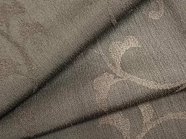 平和屋着物▽上質な小紋　単衣　唐草文　やまと誂製　正絹　逸品　AABC3928fy