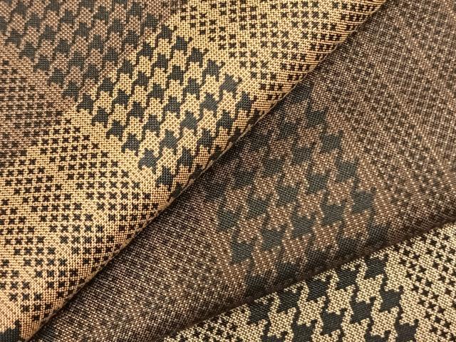 平和屋着物▽訪問着　本場大島紬　単衣　幾何学文様　正絹　逸品　AABC3955fy