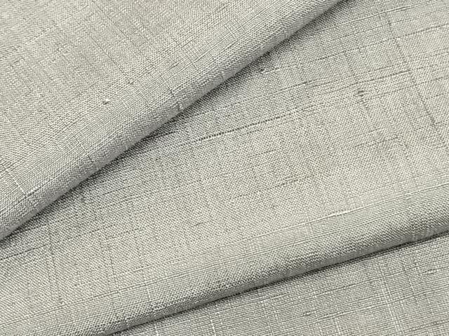 平和屋着物▽男性　本場結城紬　重要無形文化財　単衣　色無地　薄梅鼠色　正絹　逸品　AABC4010fy