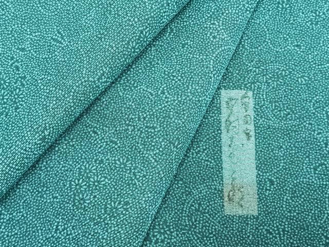 平和屋着物▽重要無形文化財　人間国宝　中村勇二郎　江戸小紋　単衣　花唐草文　正絹　逸品　AABC4116fy