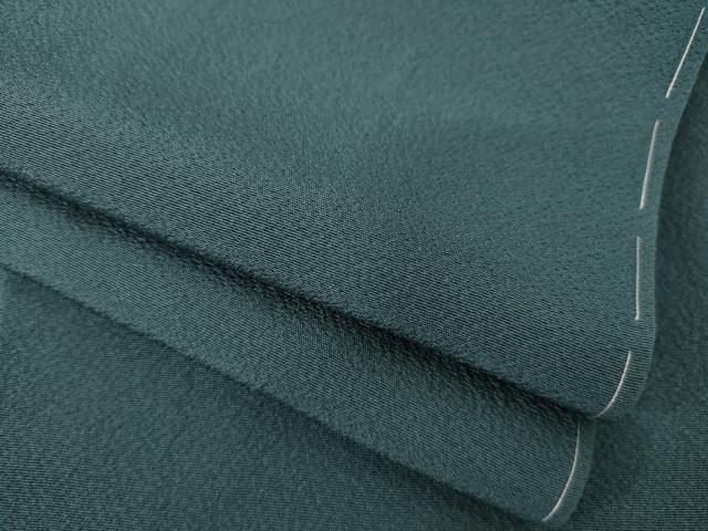 平和屋着物●上質な色無地　錆鉄御納戸色　正絹　逸品　未使用　AABC4123ck