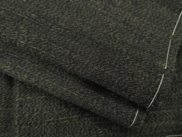 平和屋着物●男性　結城紬　杢　さが美扱い　正絹　逸品　未使用　AABC4159ck